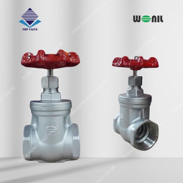 Van Cổng Wonil Nối Ren Tay Quay Inox DN32 (1.1/4 Inches)