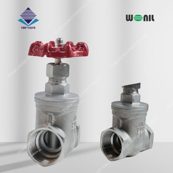 Van Cổng Wonil Nối Ren Tay Quay Inox DN32 (1.1/4 Inches)