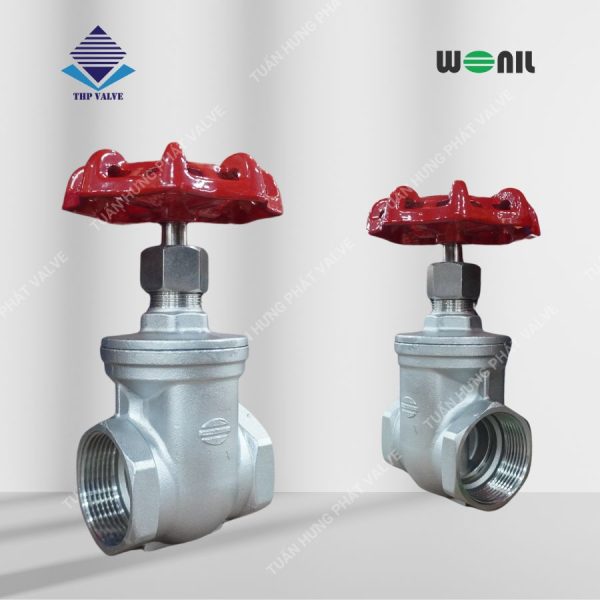 Van Cổng Wonil Nối Ren Tay Quay Inox DN40 (1.1/2 inches)