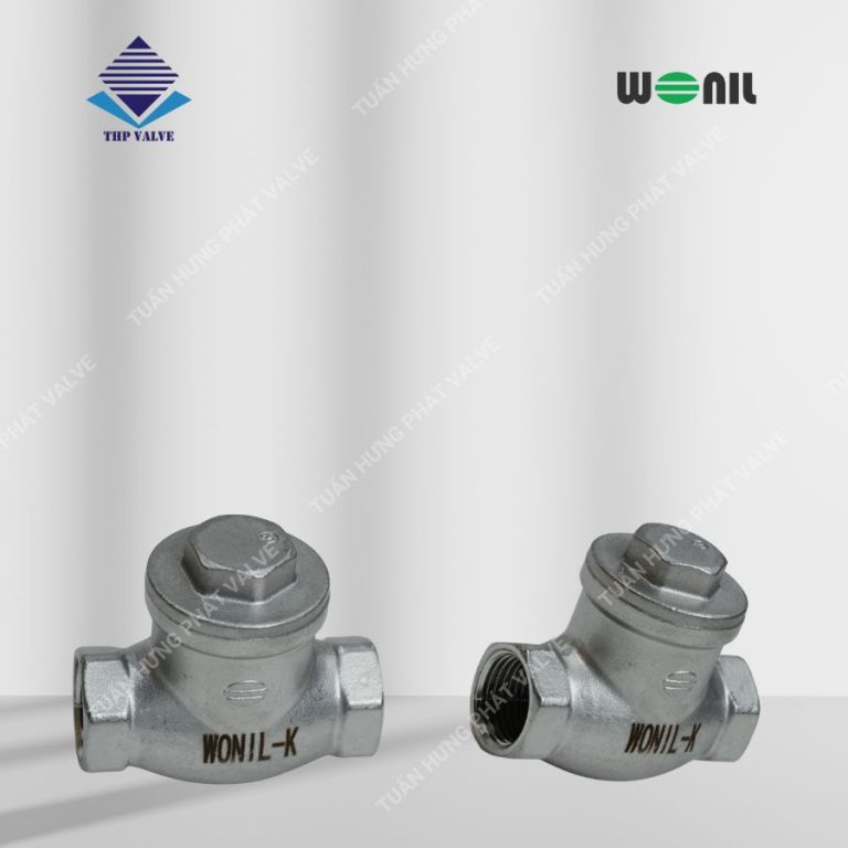 Van 1 chiều Wonil Lá Lật Nối Ren Inox DN15 (1/2 inches)